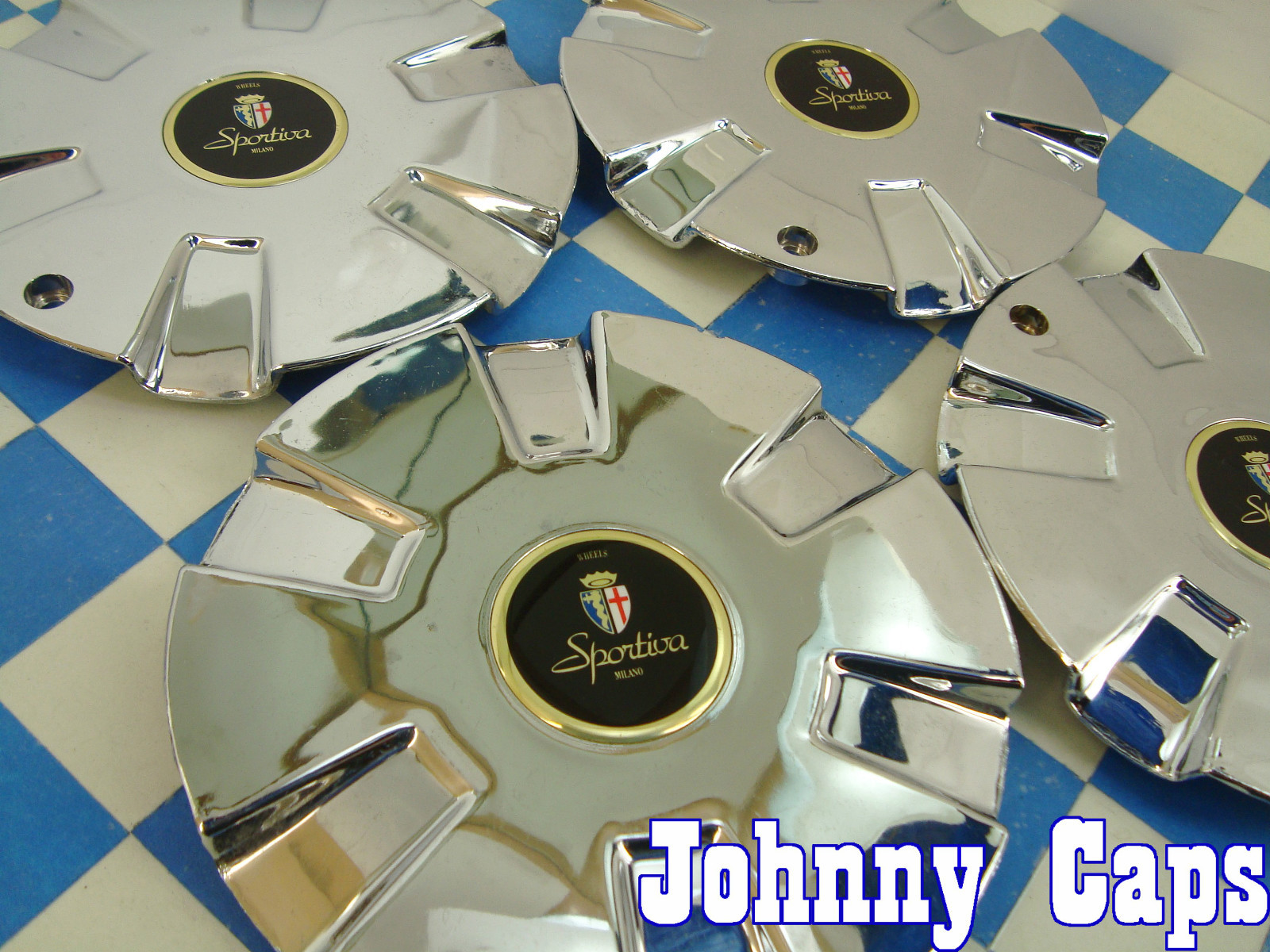 Sportiva Wheels Chrome Center Cap #N/A. Custom Wheel Center Caps (4) | eBay