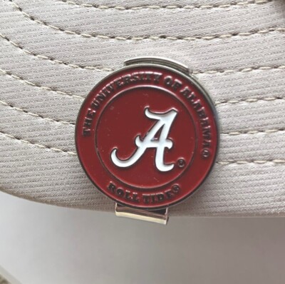 New Alabama Crimson Tide Golf Ball Marker with Magnetic Hat Clip | eBay