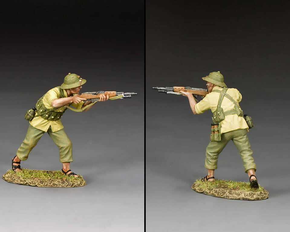 KING & COUNTRY VIETNAM WAR VN086 NVA RIFLEMAN STANDING FIRING SKS RIFLE ...