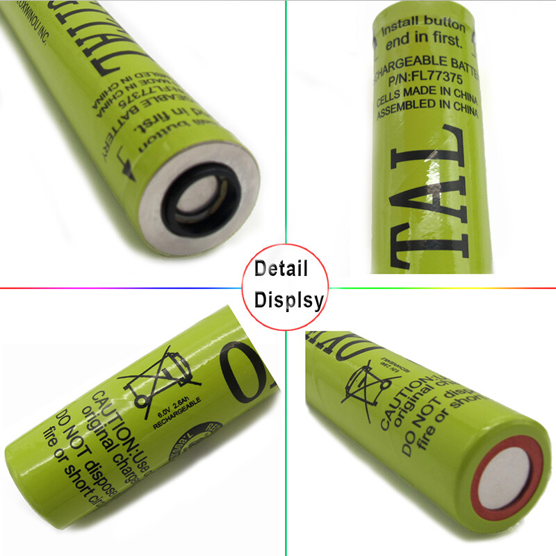 6V 2600mAh Rechargeable Flashlight Battery for Streamlight SL20X-LED ...