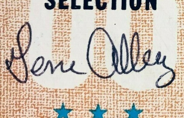 SIGNED GENE ALLEY 1968 TOPPS THE SPORTING NEWS ALL STAR AUTOGRAPHED ...