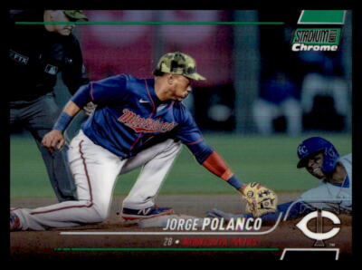 Jorge Polanco 2022 Stadium Club Chrome Green Refractor /99 Baseball ...
