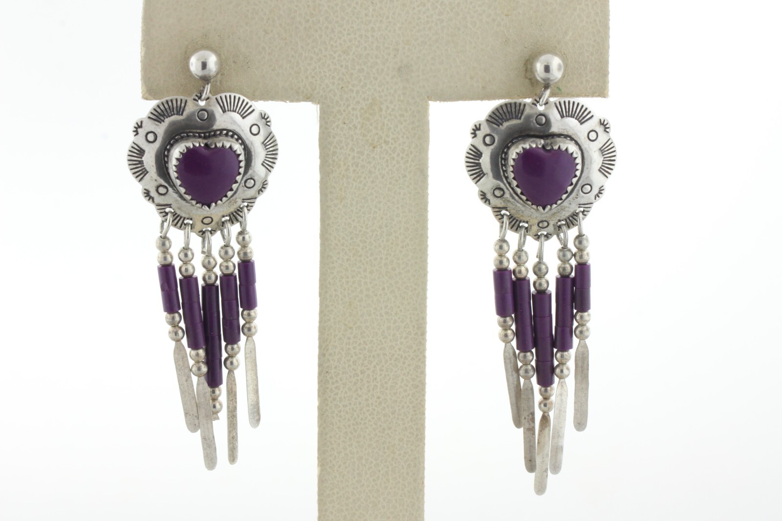 Vintage Signed TK Tony Kyasyousie Sugilite Heart Tass… - Gem