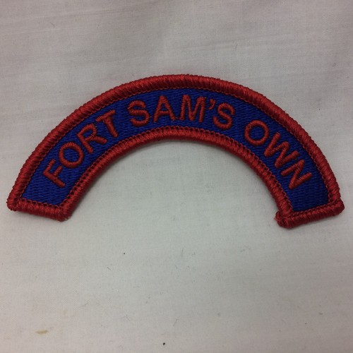 Vintage Military Arc Tab Patch Fort SAM's OWN Army Band Red Border Var ...