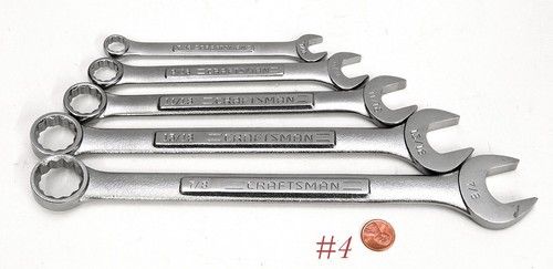 old stock never used CRAFTSMAN TOOLS VA COMBINATION wrenches 7/8th 13 ...