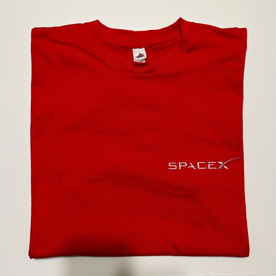 SpaceX Embroidered Shirt NASA Elon Musk Tesla Space X Embroidery ...