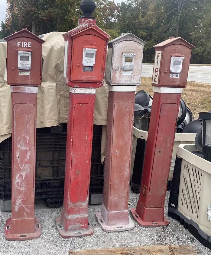 1900s Gamewell Fire Box Pedestal Alarm Telegraph Call Box, Can Ship ...