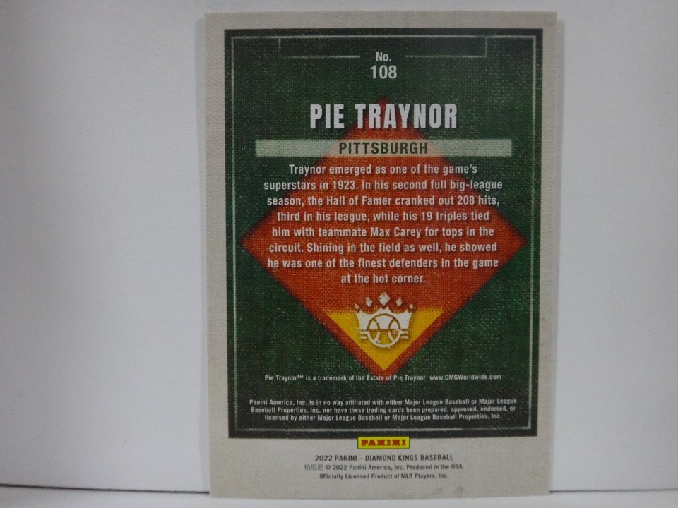 2022 DIAMOND KINGS PIE TRAYNOR #108 BLUE ARTISTS PROOF | eBay
