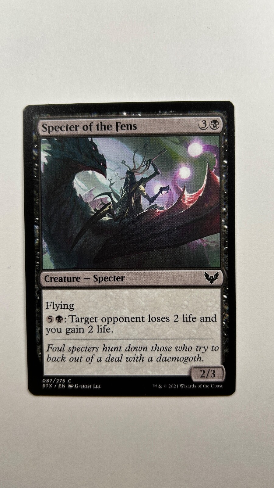 MTG Strixhaven School of Mages Specter of the Fens 087/275 Magic the ...