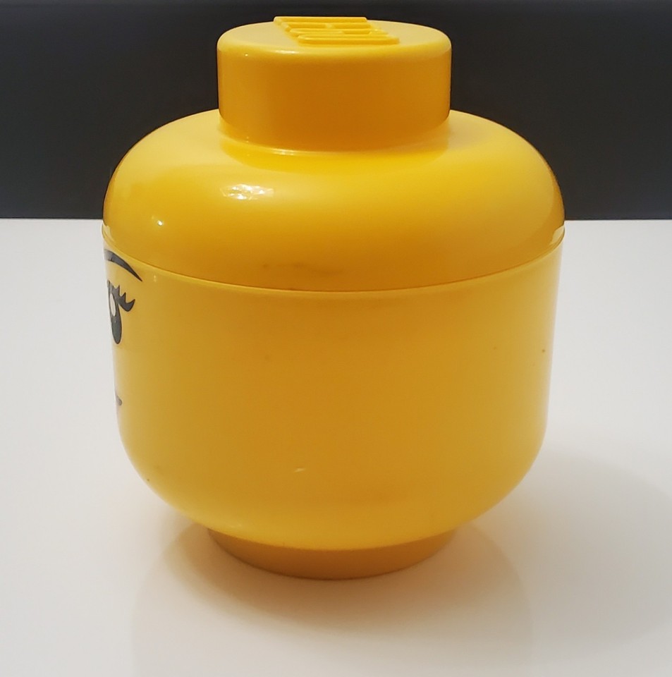 Lego 11" Large Minifigure Storage Container Yellow Head Face Girl ...