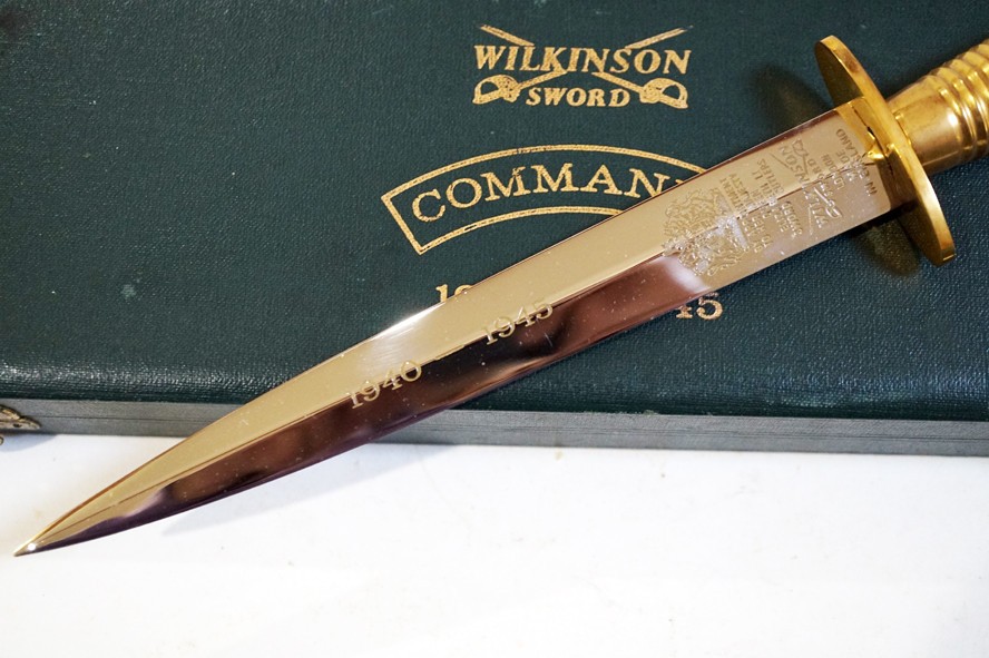 (2) Vintage WILKINSON SWORD FS Fighting Knives D-DAY + COMMANDO Limited ...