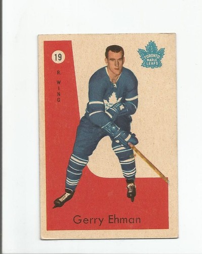 1959-60 GERRY EHMAN PARKHURST HOCKEY CARD 19 ROOKIE "NICE CARD" | eBay