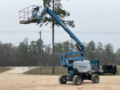 2015 Genie Z-62/40 62' 4WD Diesel Articulating Boom Lift Man Aerial ...