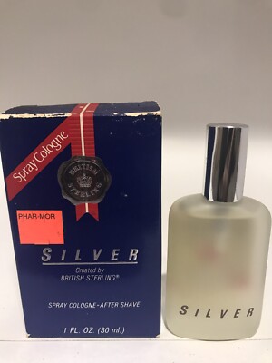 British Sterling Silver Cologne / After Shave Spray 1.0 Oz. Vintage | eBay