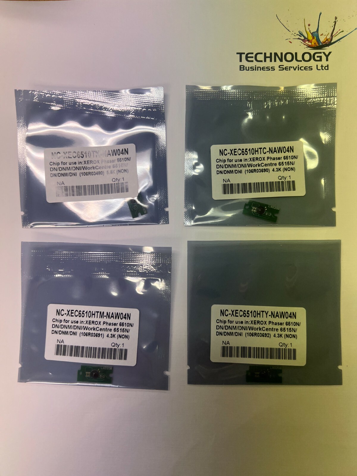 Toner Chip For Xerox Phaser 6510 WC 6515 106R03690 106R03691 106R03692 ...