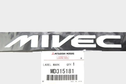 Mitsubishi CJ4A Label ROCKER COVER Mark & MIVEC Decal MD315181 MR108565 ...