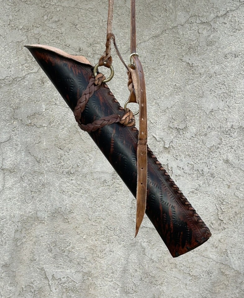 Handmade Leather side Arrow Quiver Indian Islamic Mughal Asian Archery ...