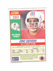 Eric Sievers New England Patriots #85 Tight End #283 Score 1990 ...