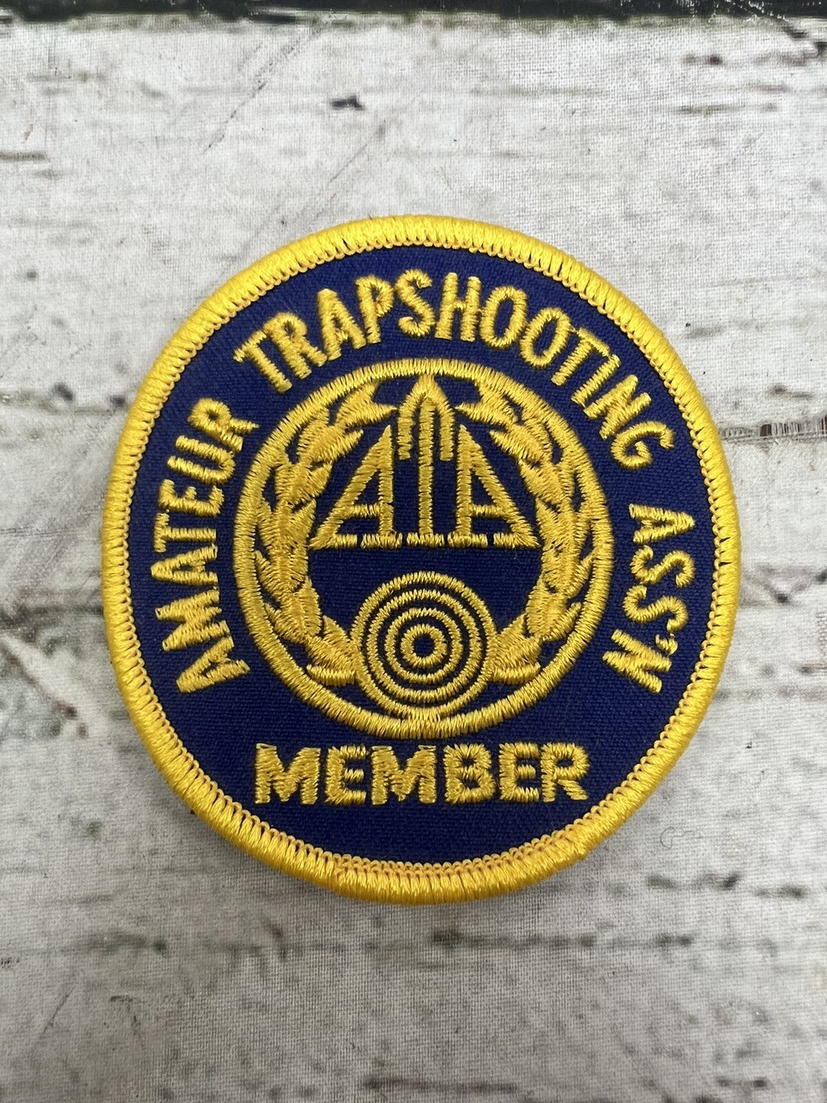 VTG Amateur Trapshooting Association "Member" Round 3" Blue Gold Shirt ...