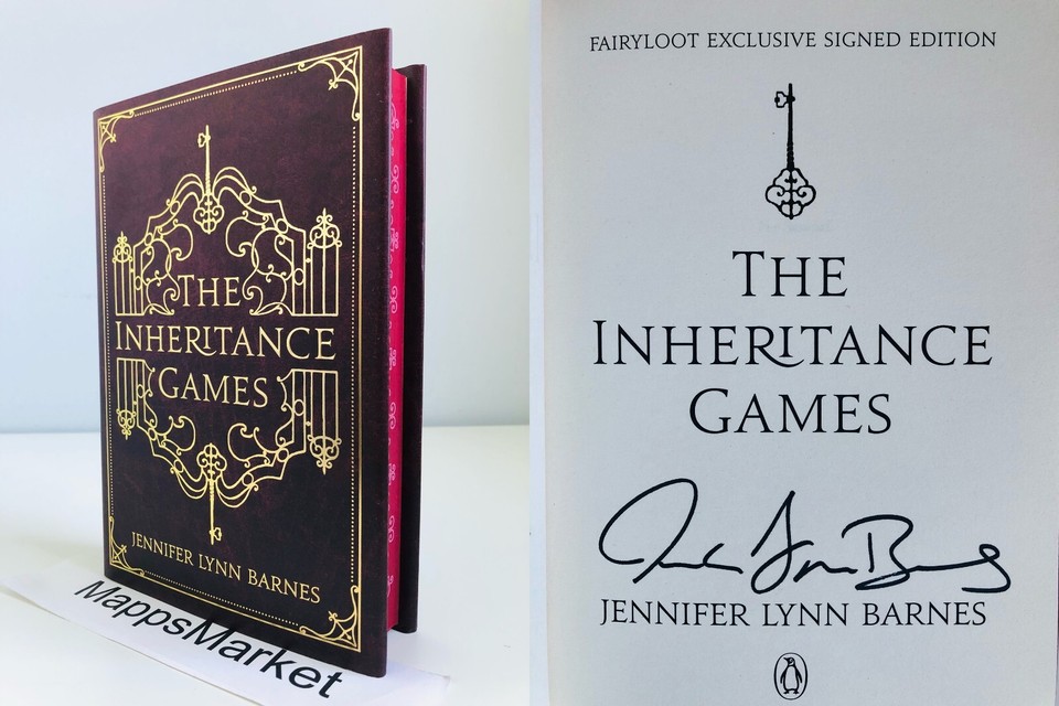 Inheritance Games Books 1-5 SIGNED by Jennifer Lynn Barnes FAIRYLOOT ...