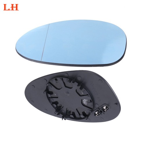 Left Blue Heated Wing Mirror Glass For BMW E90 E91 05-08 E87 E88 04-09 ...
