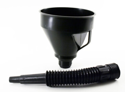 2-in-1 Deluxe Funnel with Bendable Hose, Built-In Mesh Screen Filter | eBay