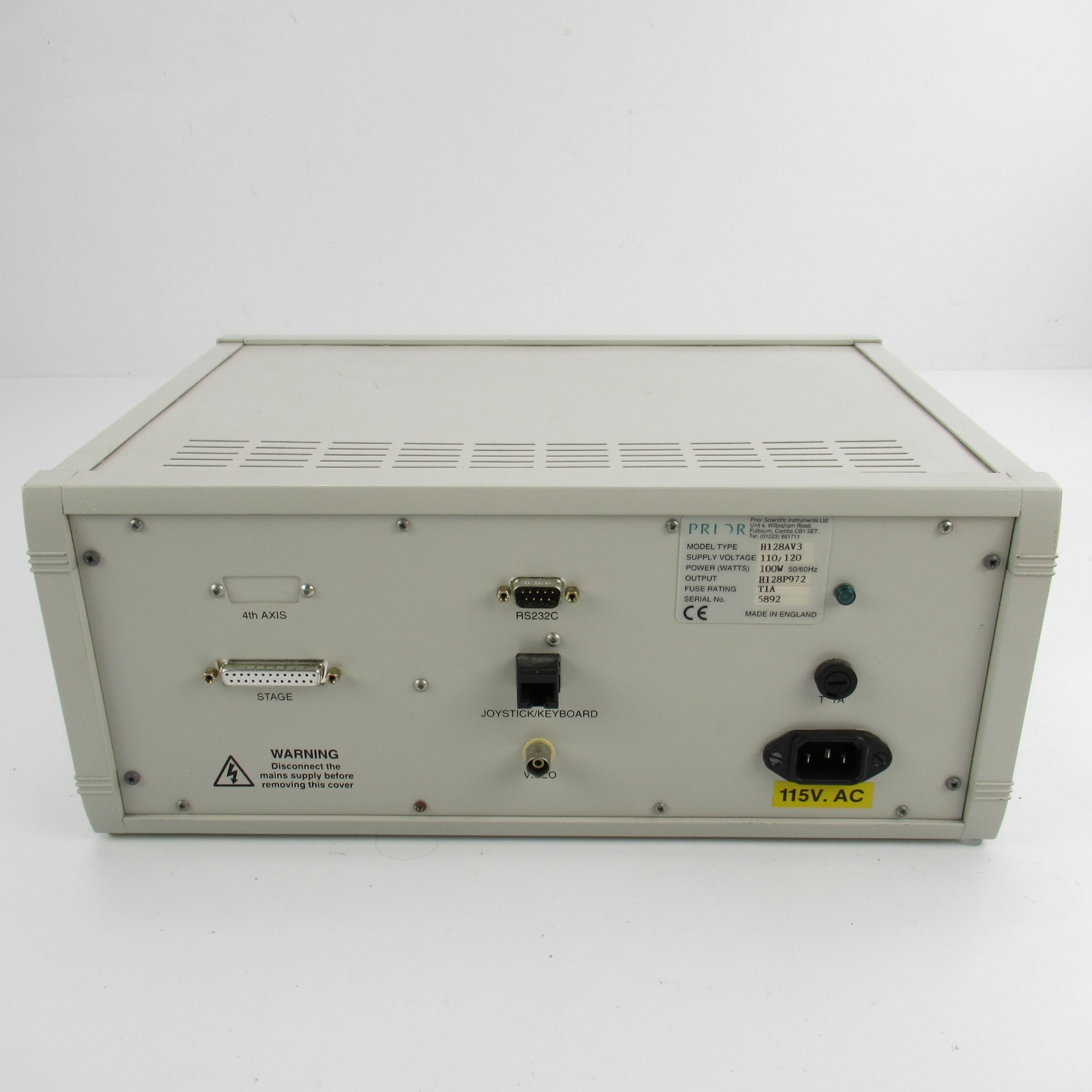 PRIOR SCIENTIFIC MOTORIZED STAGE CONTROLLER - H128AV3 | eBay