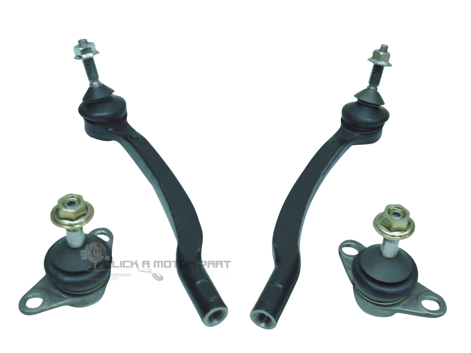 VOLVO XC90 2002-2014 FRONT STEERING 2 OUTER TRACK ROD ENDS & 2 LOWER ...