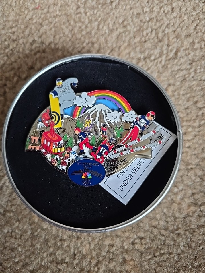 FAZZINO 2006 TORINO WINTER OLYMPICS NBC 3D LIMITED EDITION PIN NEW 650/ ...