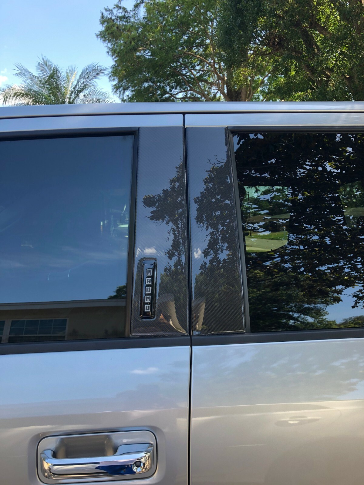 REAL CARBON FIBER PILLAR Posts for FORD F-150 With keypad cutout (2015 ...