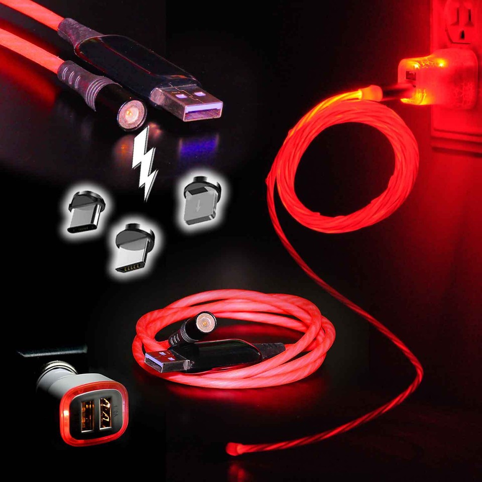 LYTECORDZ LED Lighted Light Up TYPE C Charging Charger Cable USB Cord ...