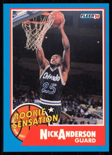 1990-91 Fleer Rookie Sensations Nick Anderson Orlando Magic #7 | eBay