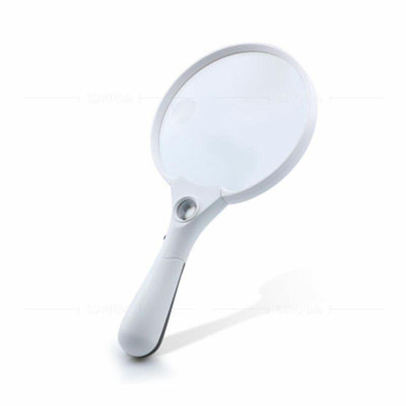 25X Extra Large Strong Magnifying Glass 3 Bright LED Zoom Hand Held ...