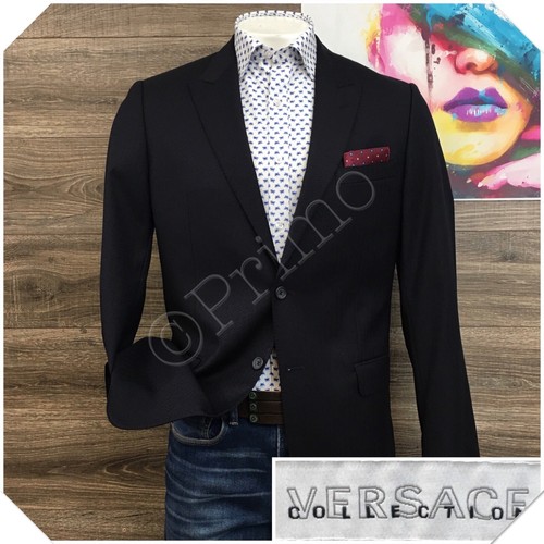 VERSACE COLLECTION Mens Blazer Sport Coat Casual Jacket Size 42R Wool ...