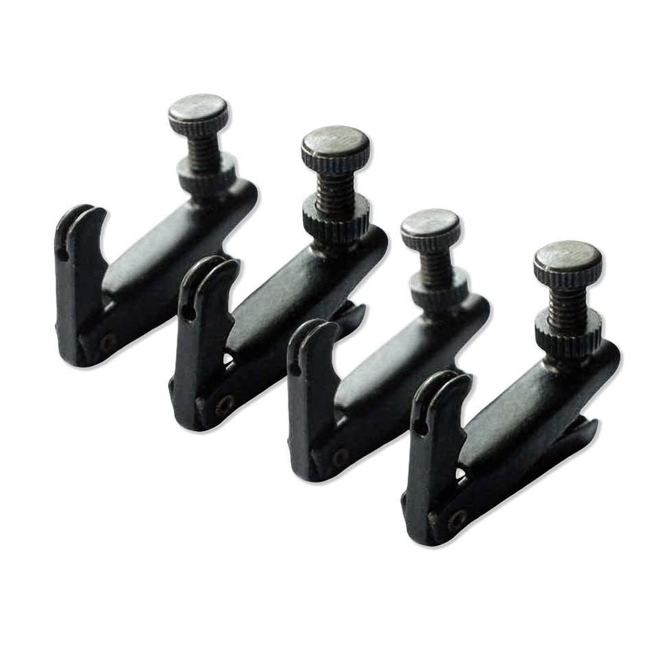 4 Pcs 4/4 3/4 New Violin Fine Tuners Black String Adjuster Violin ...