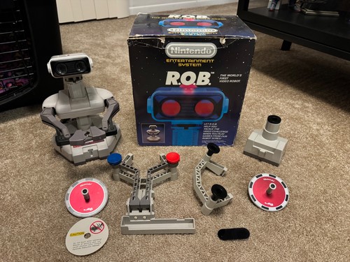Nintendo NES Rob the Robot OEM R.O.B. video game controller w box, lots ...