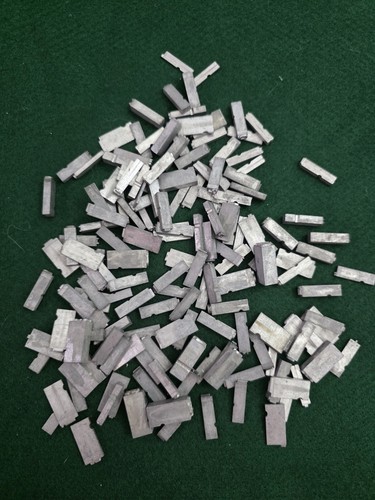 Lot Of 120 Small Vintage Printing Press Metal Typeset Blocks - Letters ...