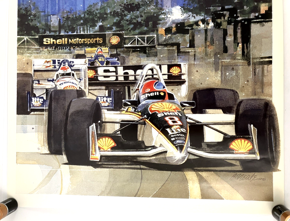 1997 Belle Isle Detroit Grand Prix Poster 30" x24" Shell IndyCar Race ...