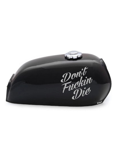 Don't F*cking Die X2 Motorcycle Tank Vinyl Decal Stickers Bobber ...