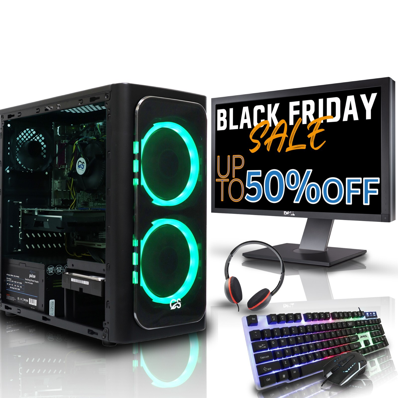 Gaming PC Bundle Core i5 4th Gen 16GB RAM 240GB SSD+1TB HDD 2GB GT730 ...
