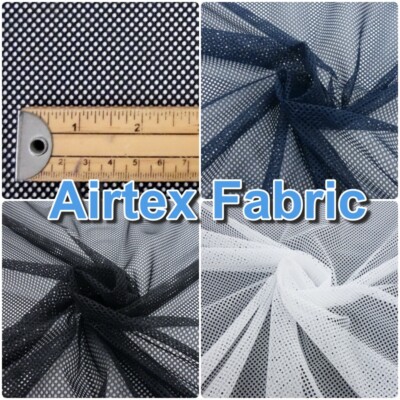 Airtex Mesh Fabric Open Weave Polyester Net for Swimwear Sportswear Bag ...