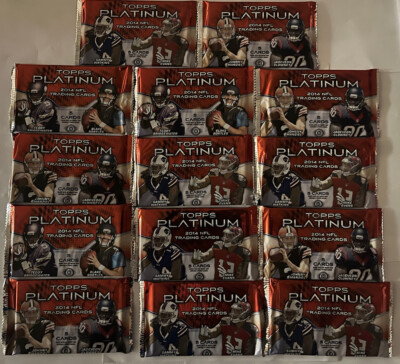 2014 Topps Platinum Football NFL Card Pack (14 Packs) | eBay