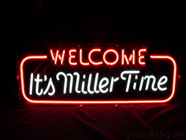 Miller Time Sign Its Miller Time Neon Sign