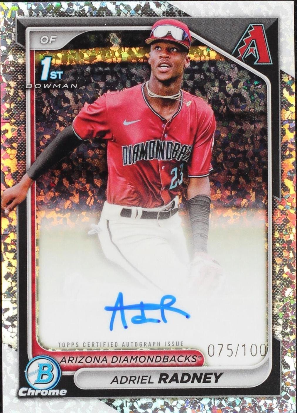 2024 Bowman Chrome - Prospect Autographs Adriel Radney #CPA-AR Mini ...