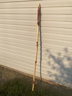 69" Carved Finished Diamond Willow Hiking Stick Walking Cane Tru-oil ...