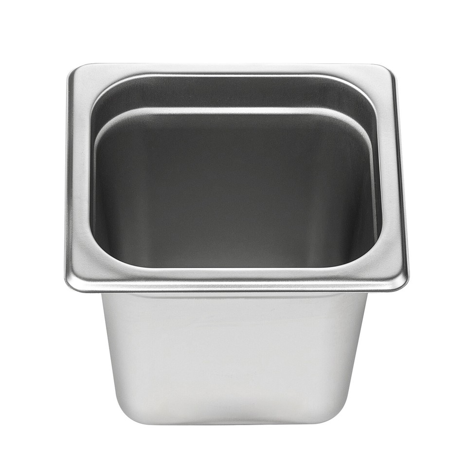 6 Pack 6" Deep Hotel Prep Pans Steam Table Pan 1/6 Size Stainless Steel ...