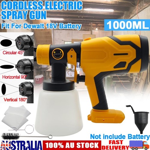 Cordless High Pressure Spray Gun Airless Paint Sprayer For Dewalt 18V ...