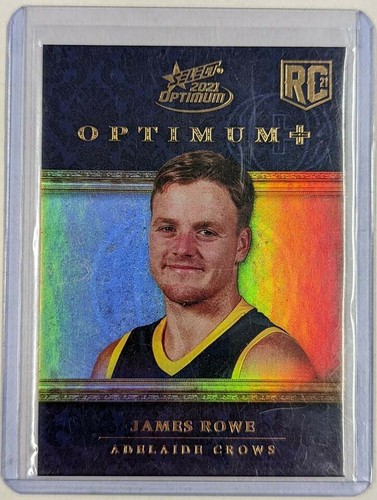 2021 AFL SELECT OPTIMUM PARALLEL ROOKIE CARD JAMES ROWE ADELAIDE CROWS 009/115 | eBay Australia