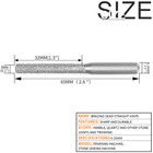 Diamond Straight Router Bit Brazed Cylinder Profile Wheel 1/2" 1/4 ...