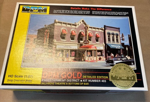HO Scale Belvidere Theatre & Bottums Up Bar Kit - DPM Gold #403 | eBay